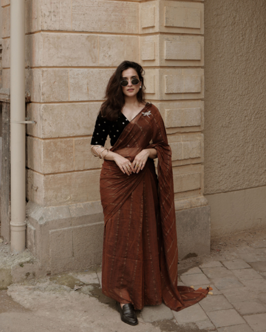 Gerua Parallel Universe Saree